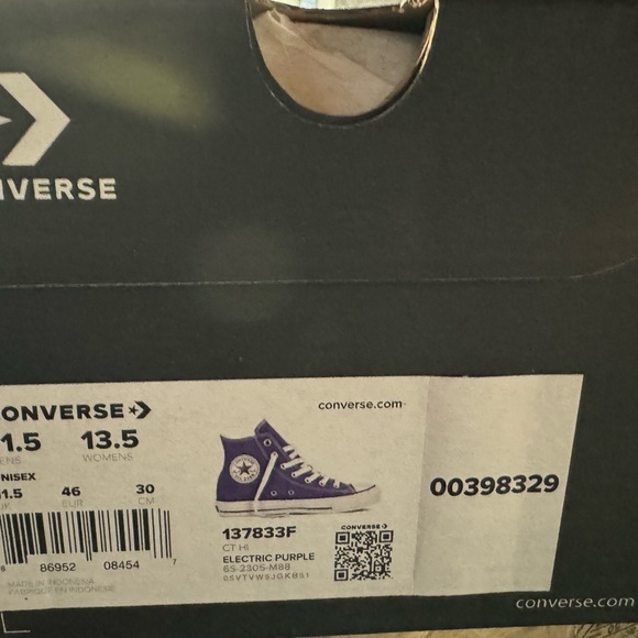 Converse | Shoes | Converse Chuck Taylor All Star Electric Purple ...